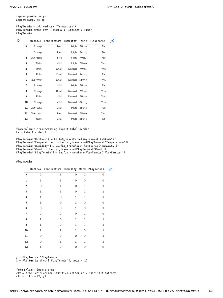 DM Lab 7.ipynb - Colaboratory | PDF | Earth Sciences | Earth Phenomena DM Lab 7.ipynb - Colaboratory | PDF | Earth Sciences | Earth Phenomena