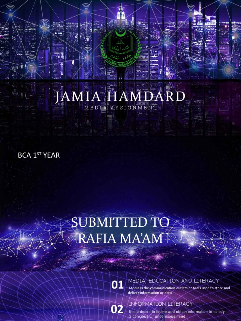 Jamia Hamdard: Media Assignment | PDF