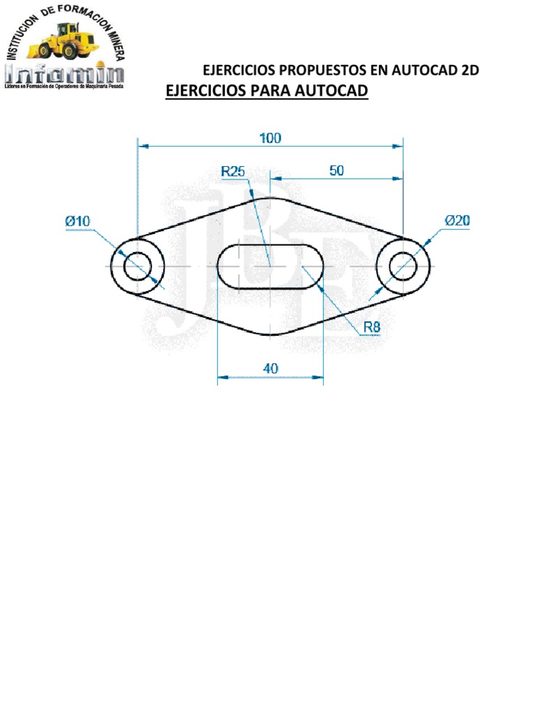 4 Libro de Ejercicios de Autocad 2d | PDF