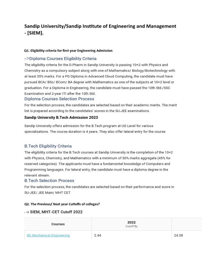 Collage Information | PDF | Cafeteria | University And College Admission