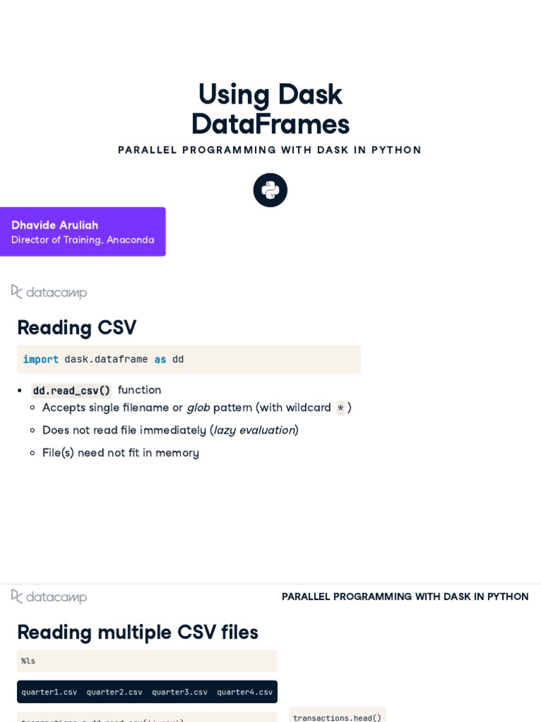 Chapter3-Working With Dask DataFrames | PDF | Computer Programming | Computer Engineering