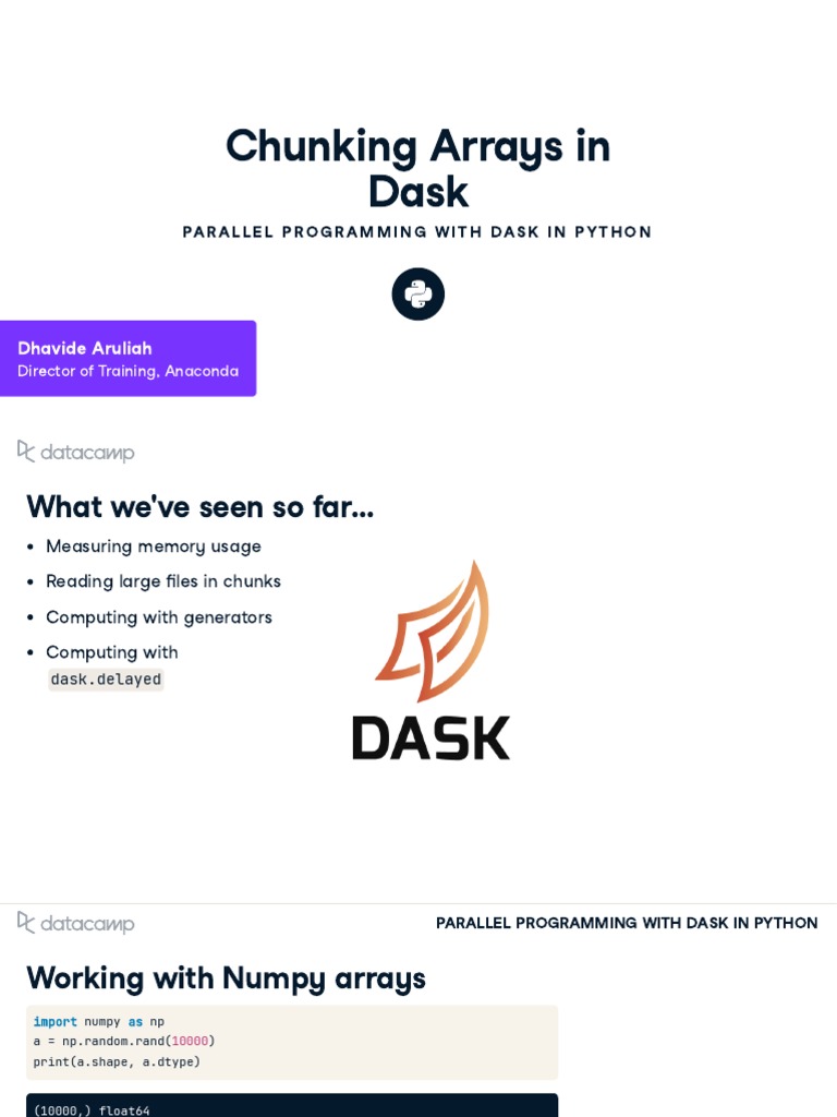 Chapter2-Working With Dask Arrays | PDF | Data Management | Computing