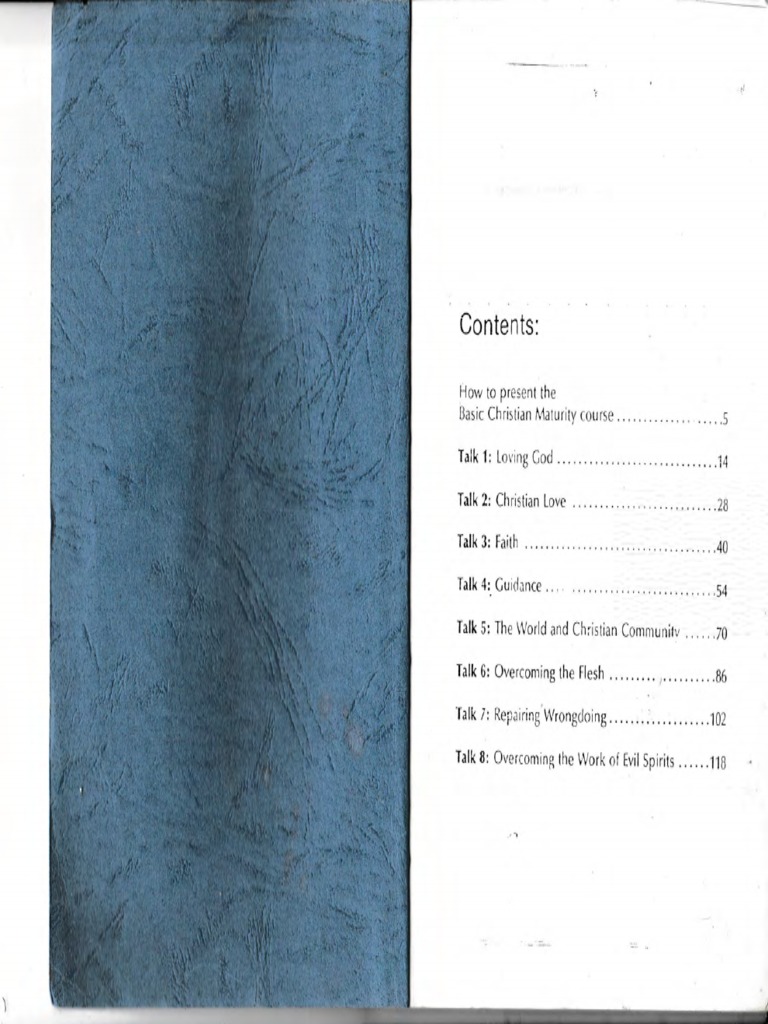 Basic Christian Maturity | PDF