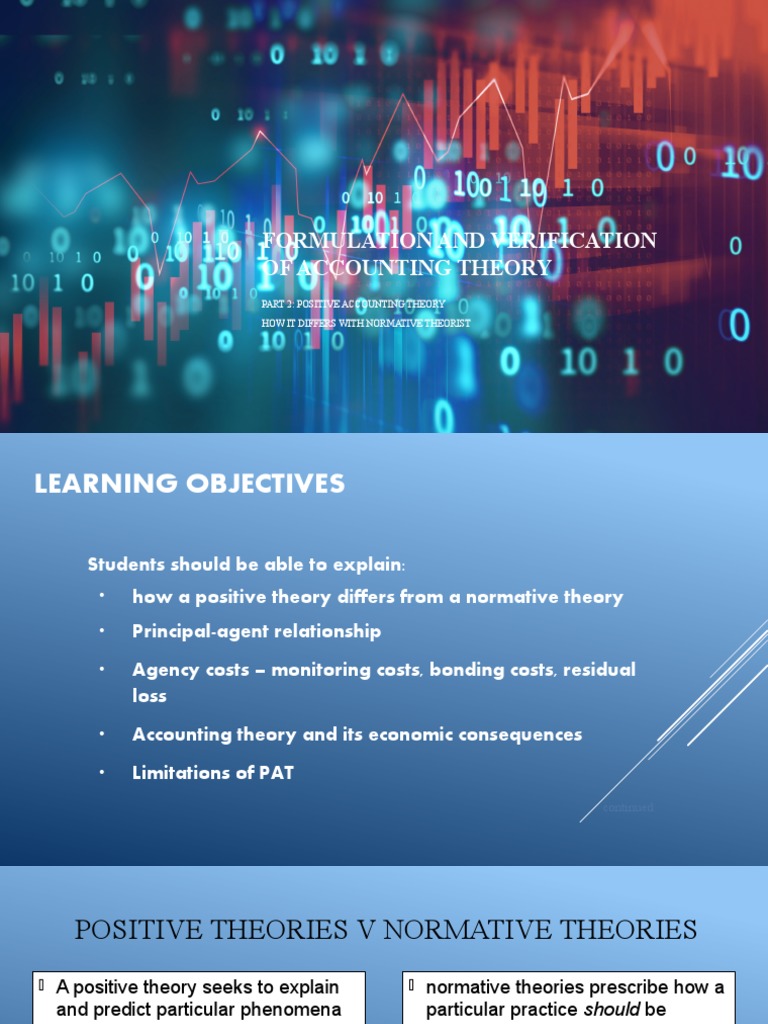 Topic 2 - Part 2 - Formulation and Verification of Accounting Theory ... Topic 2 - Part 2 - Formulation and Verification of Accounting Theory ...