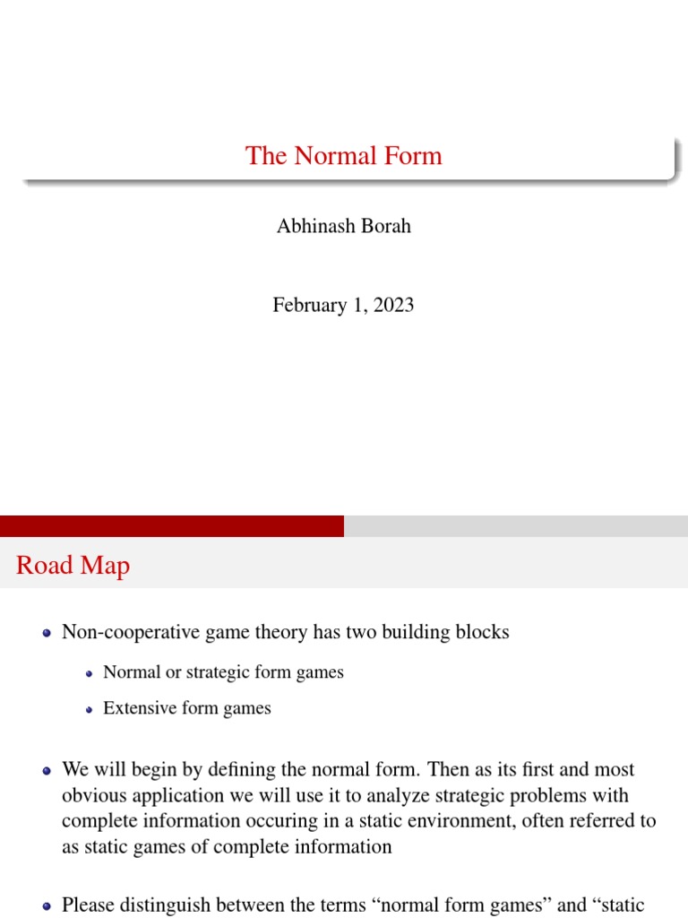 Normal Form | PDF | Applied Mathematics | Quantitative Research