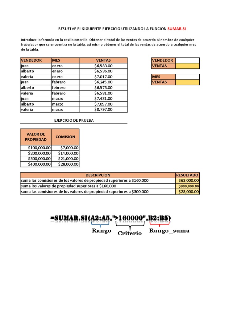Ejer. Sumar - Si | PDF