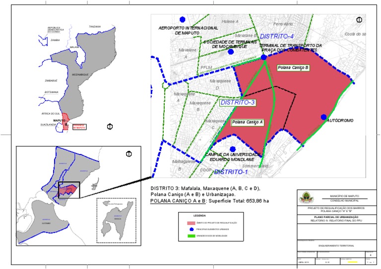 04.PLANTA - ENQUADRAMENTO - TERRITORIAL Maputo | PDF