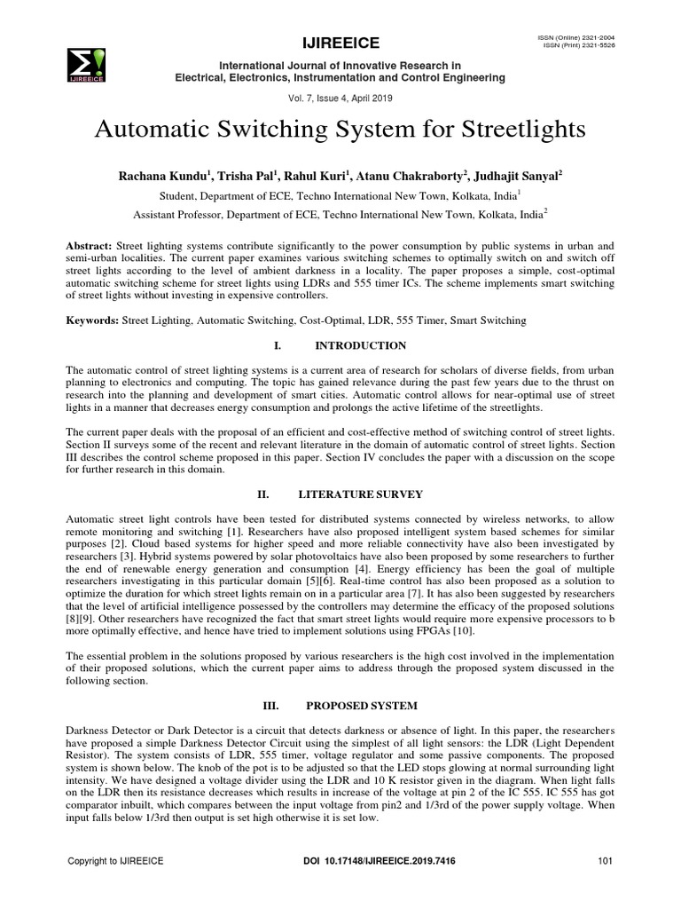 Ijireeice 2019 7416 | PDF | Electrical Network | Power Supply