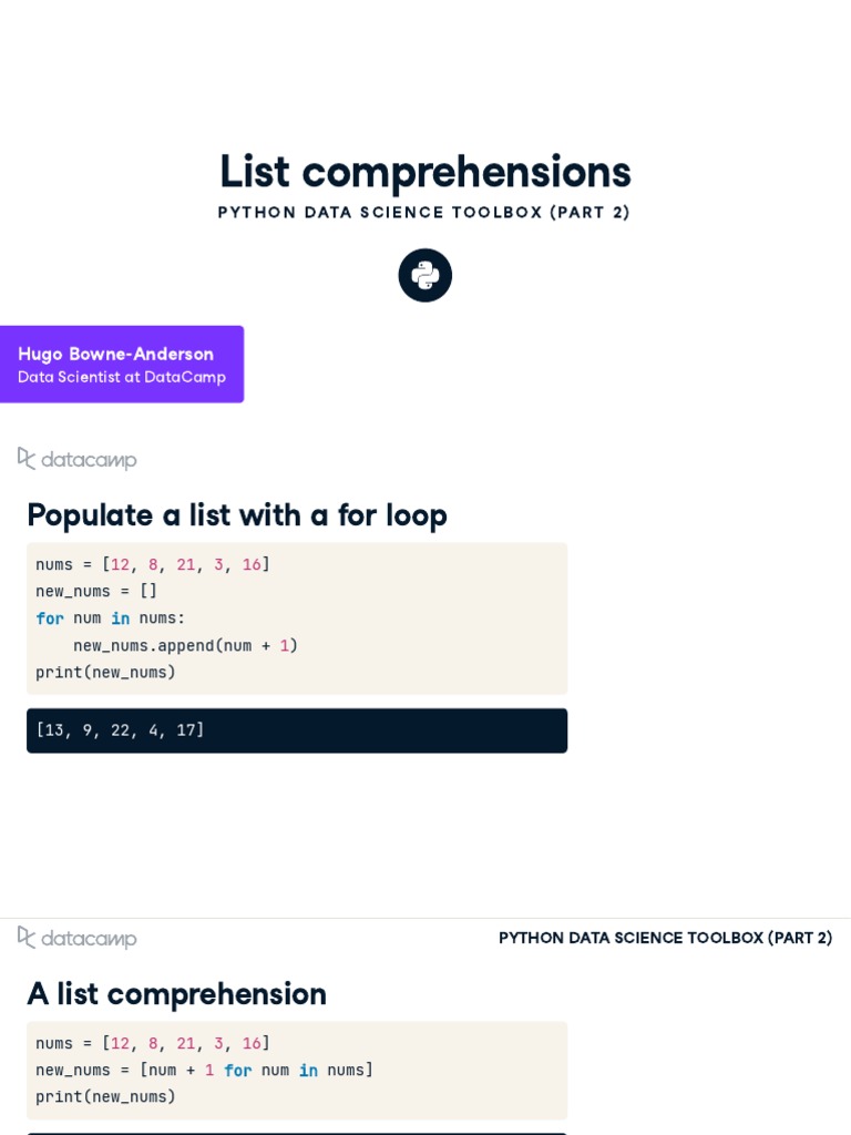 Chapter2 List Comprehensions And Generators Pdf Functional Programming Software Development