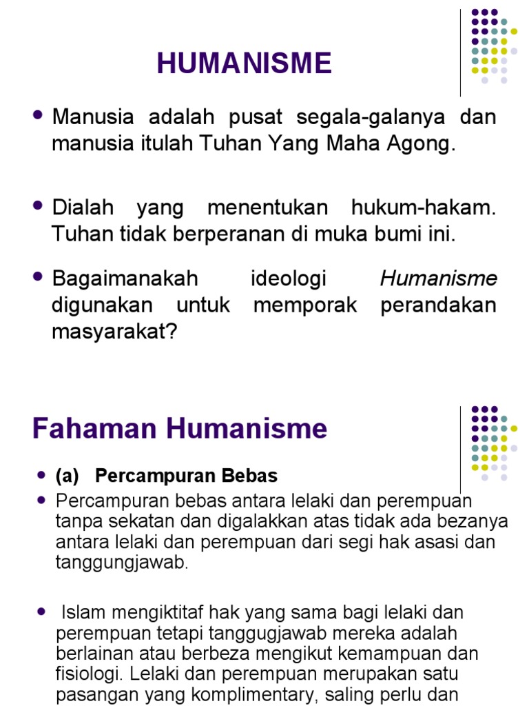 KULIAH - 6 Humanisme | PDF