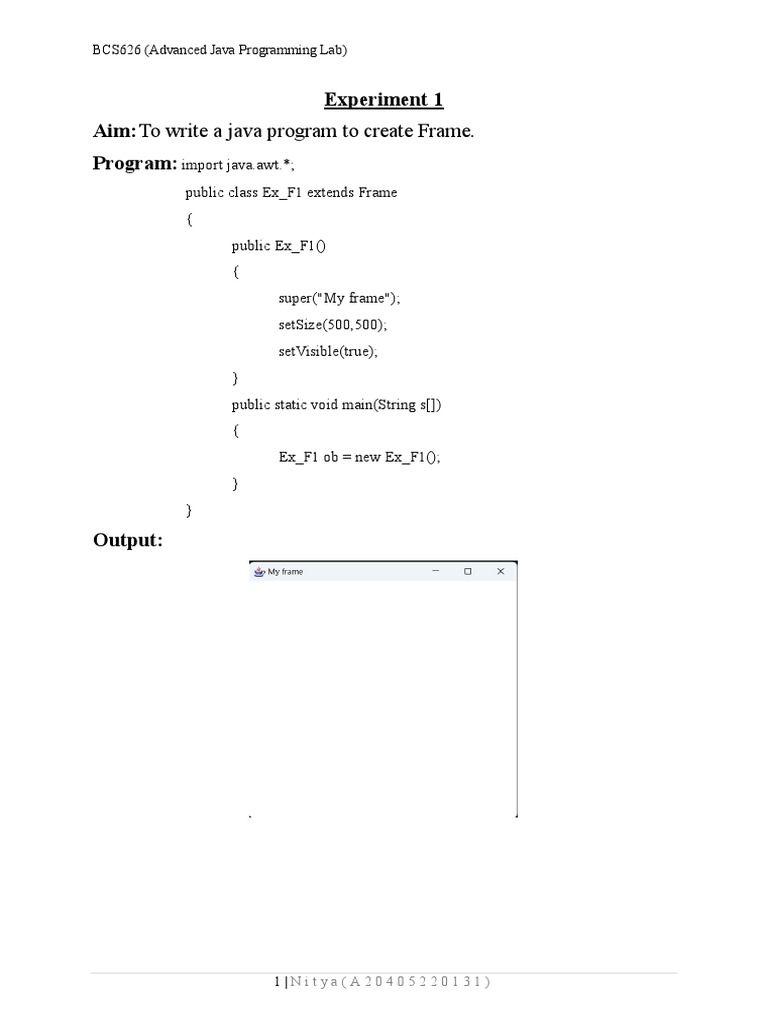 Java Practical | PDF | Computer Data | Computing Java Practical | PDF | Computer Data | Computing