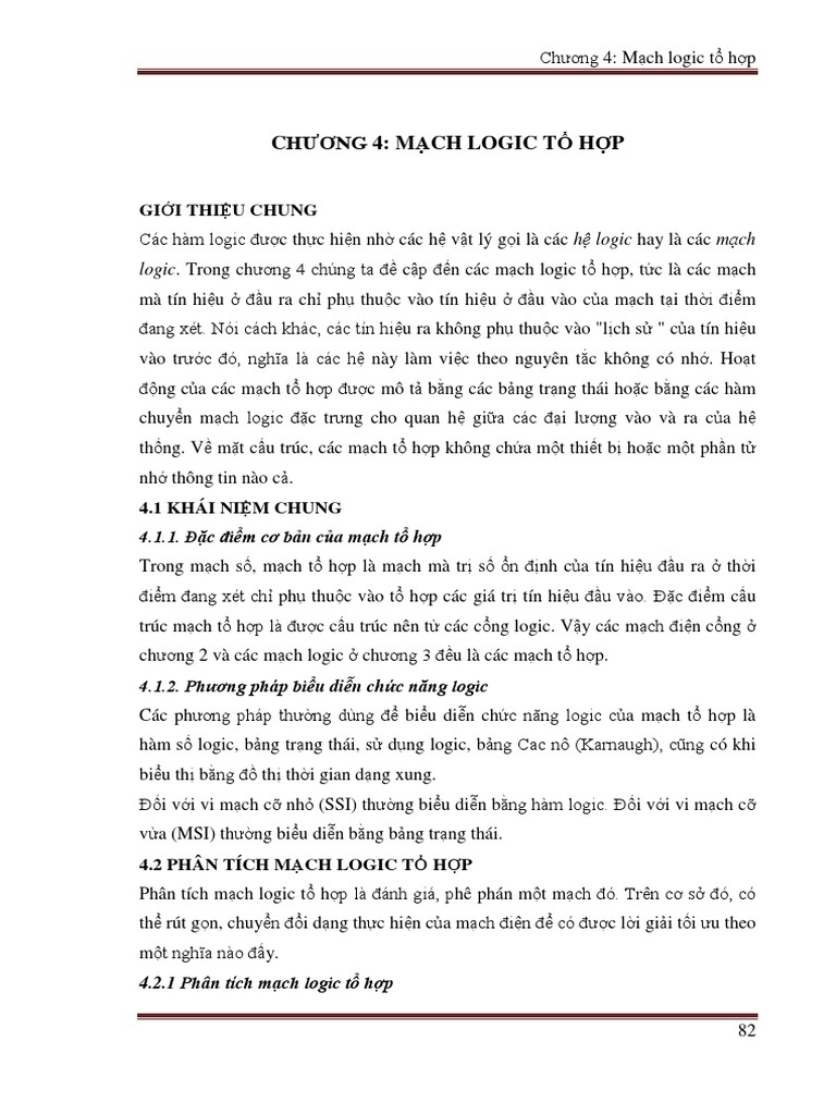 Chuong 4 - Mach Logic To Hop | PDF