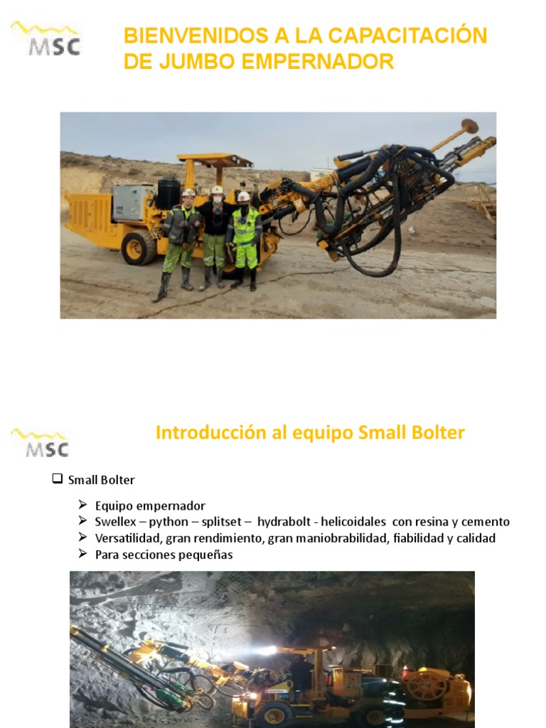 Presentación de Bolter 99 | PDF | Perforación | Motor diesel