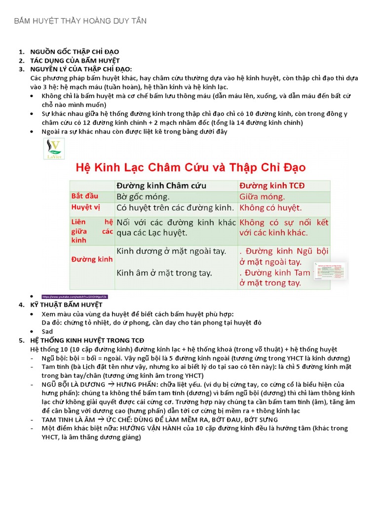 Bam Huyet - TH Duy Tân | PDF