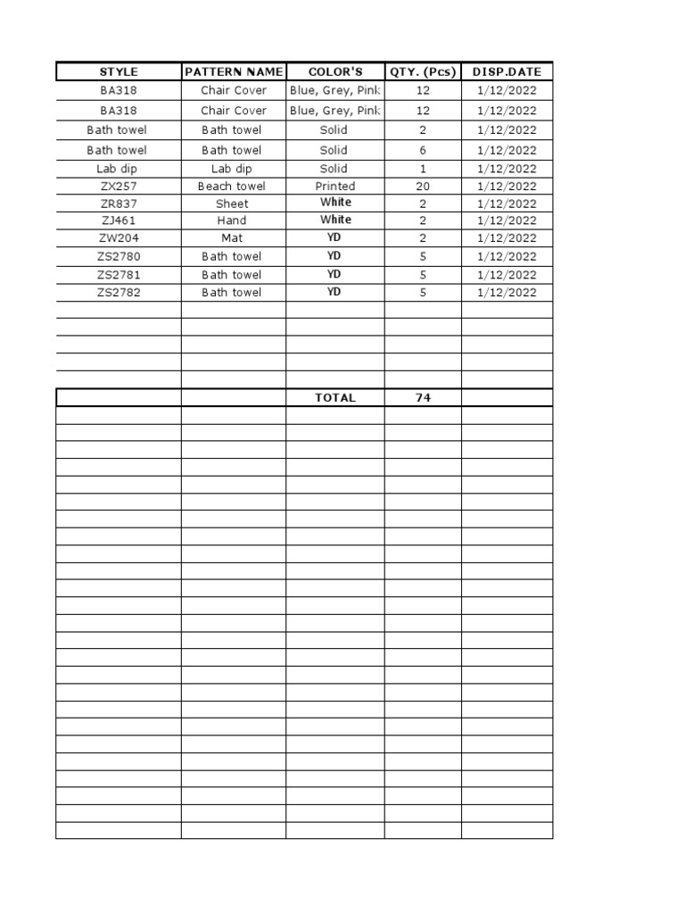 Tracking Detail Dec Pdf Textiles Clothing
