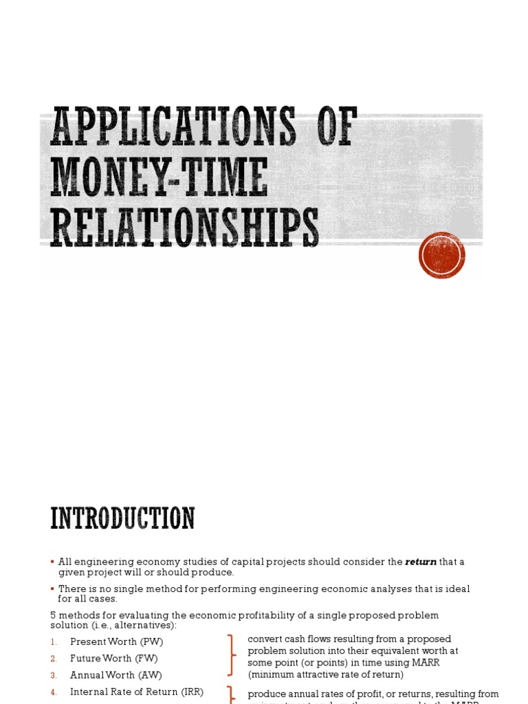 IE312 - Chapter-5-Economic Study Method | PDF | Internal Rate Of Return | Financial Services