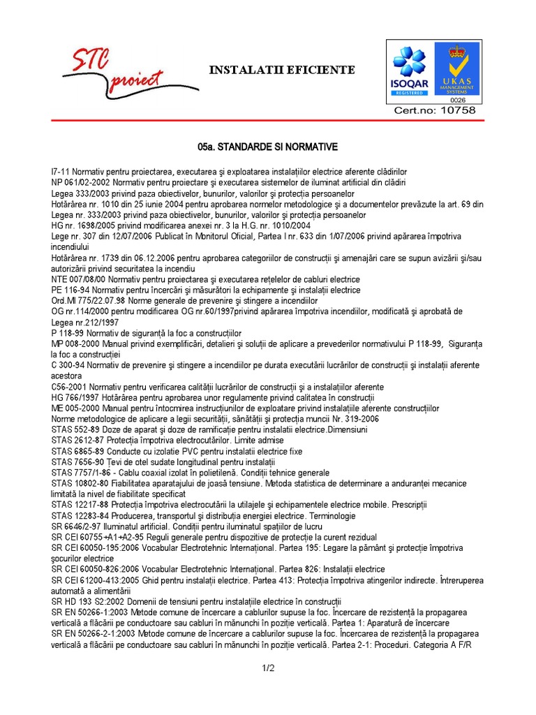 05a - Standarde Si Normative | PDF