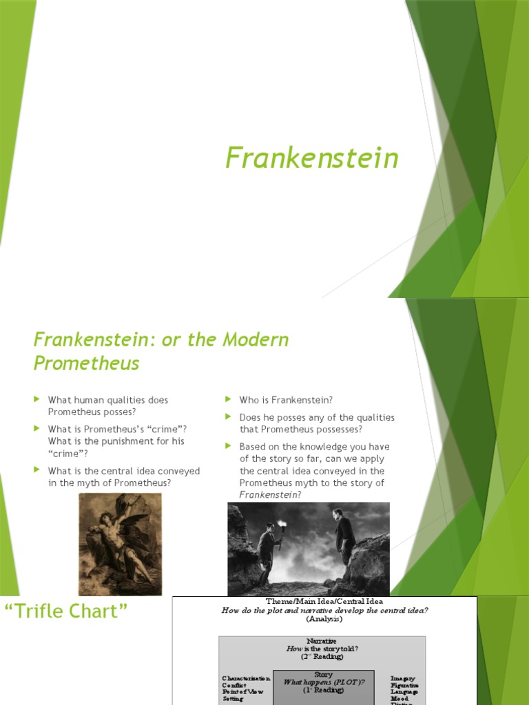 Frankenstein Prometheus and Frame Story | PDF | Frankenstein