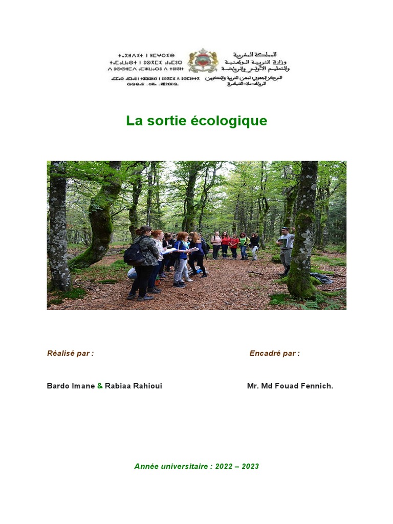 Guide de la sortie écologique scolaire | PDF | Échantillonnage ...