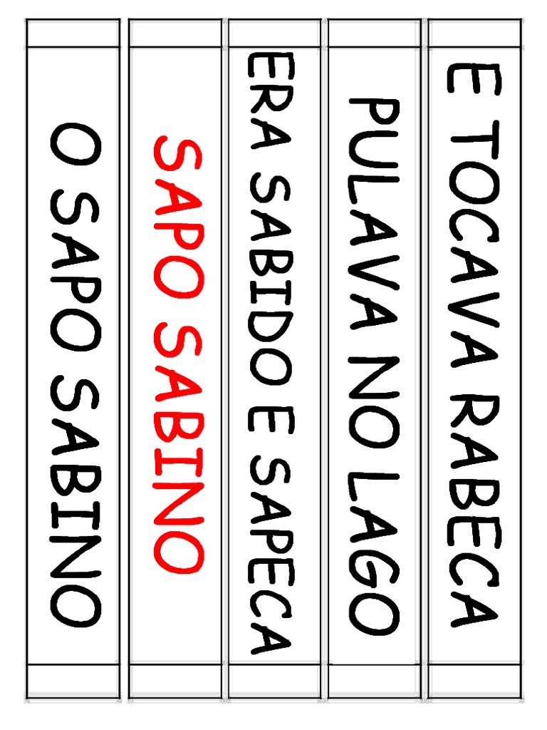 Sapo Sabino Texto | PDF