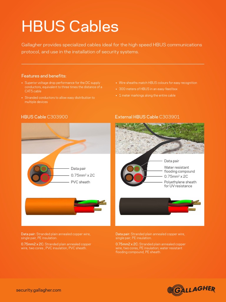 HBUS-Cable-Datasheet | PDF
