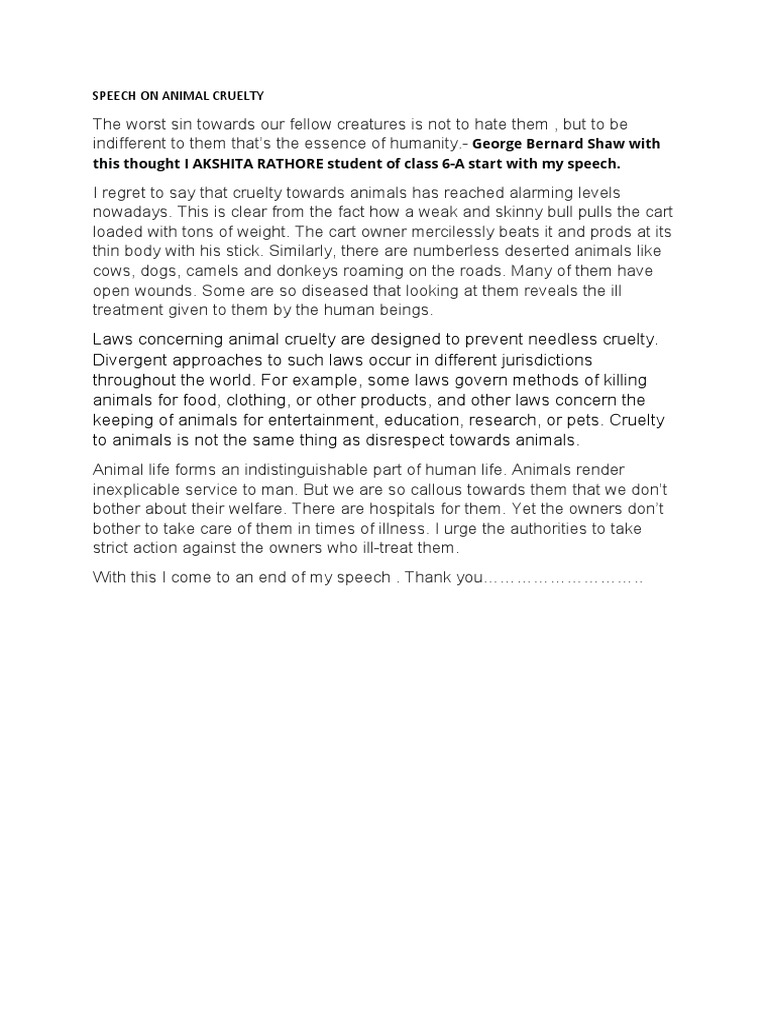 End Animal Cruelty | PDF