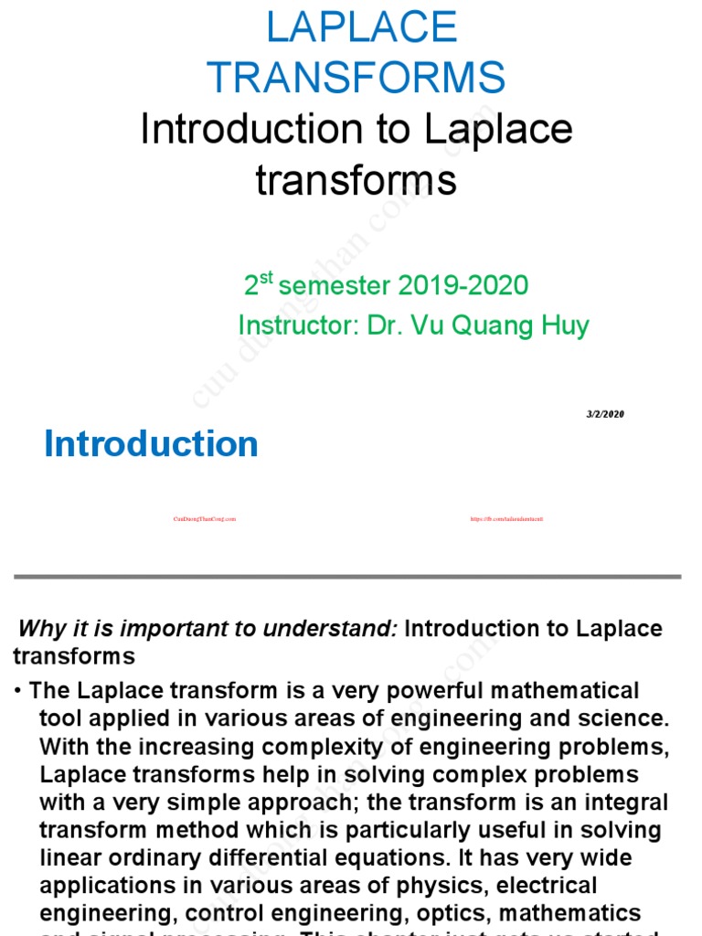 Toan-Ung-Dung-Trong-Ky-Thuat - Lecture - Laplace-Transform - Examples ... Toan-Ung-Dung-Trong-Ky-Thuat - Lecture - Laplace-Transform - Examples ...