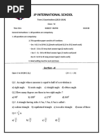 Mathematics Grade 8 Term 3 2023 Test-1 | PDF | Euclidean Geometry ...