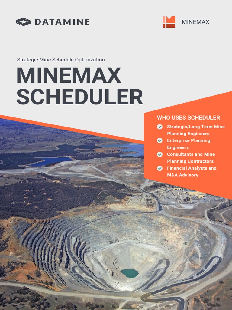 Minemax Scheduler: Strategic Mine Schedule Optimization | Download Free PDF | Mining ...