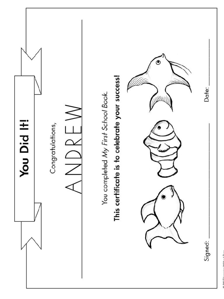 Certificate - Handwriting Without Tears | PDF
