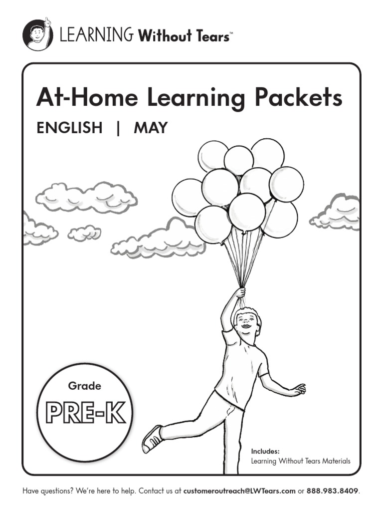 At-Home Packet MAY PreK English | PDF | Syllable | Hand