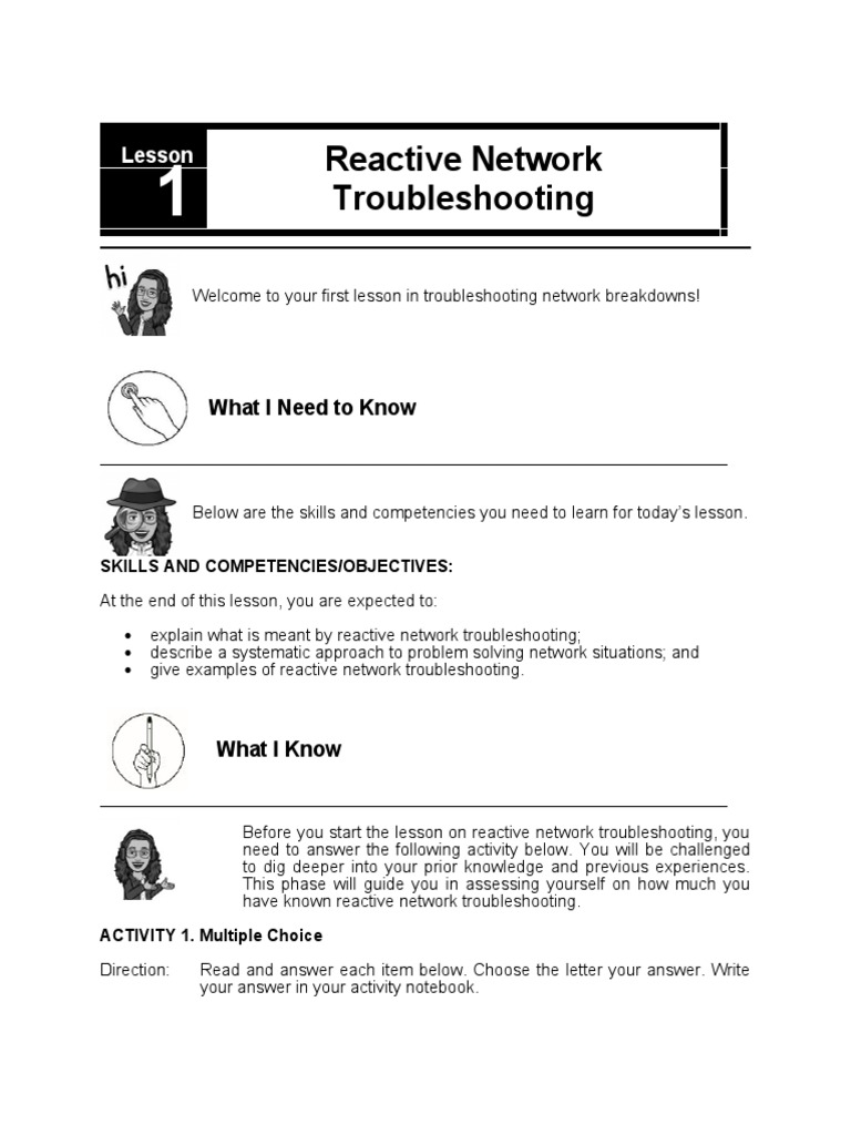 Reactive Network Troubleshooting: Lesson | PDF | Computer Network | Troubleshooting