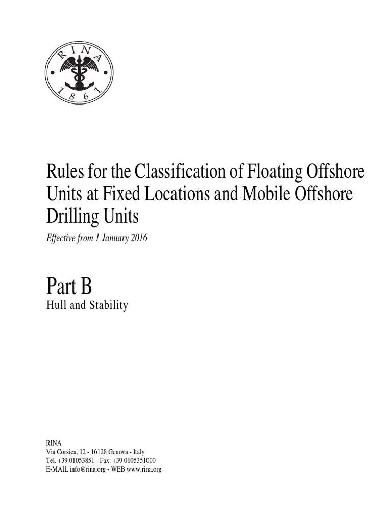 Floating Offshore Units Part B Vol.01 | PDF | Watercraft | Water Transport
