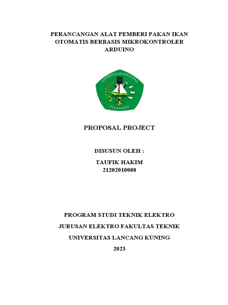 Proposal Proyek Perancangan Teknik Elektro | PDF