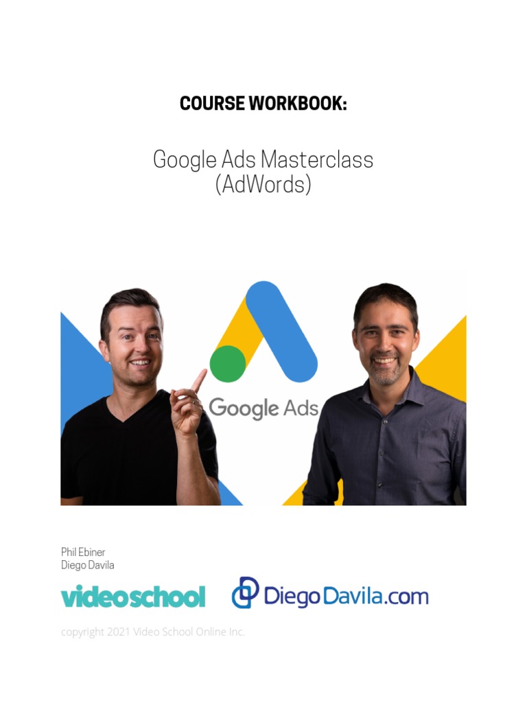 Google Adsdfdsfsf Masterclass Workbook | PDF | Advertising | You Tube