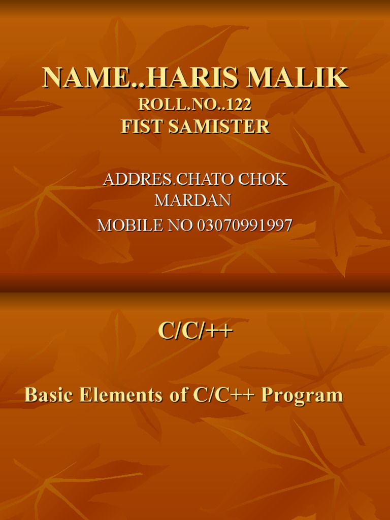Name..Haris Malik | PDF