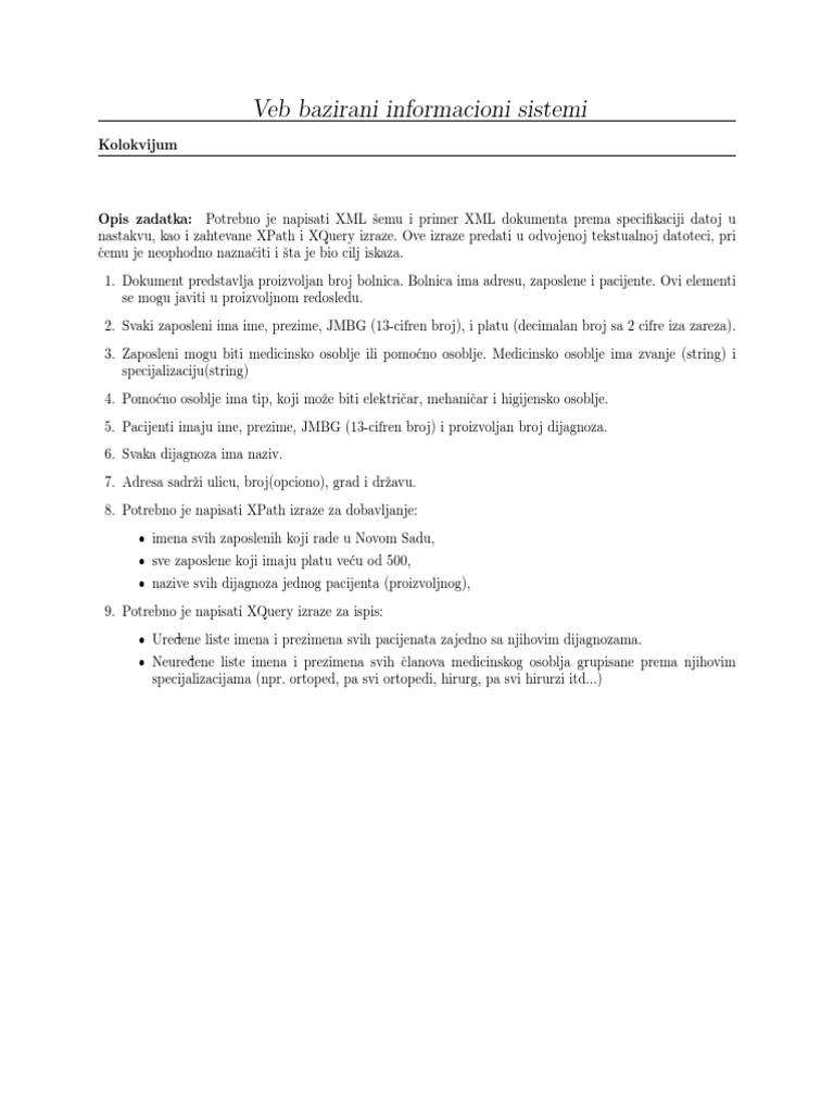 Veb Bazirani Informacioni Sistemi | PDF