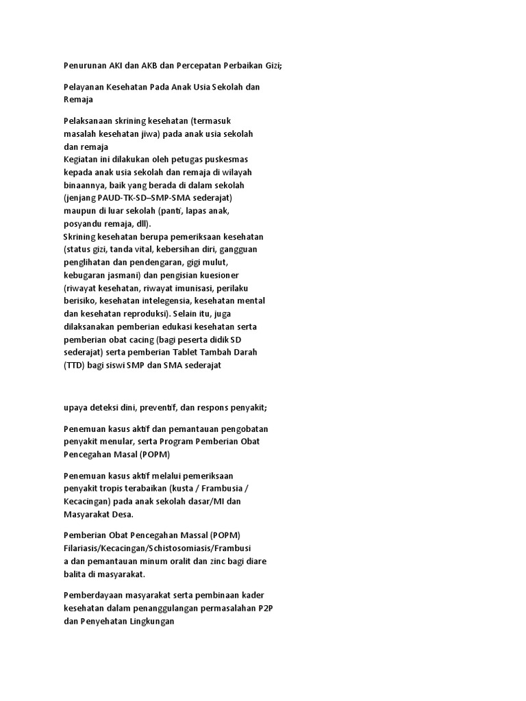 Penurunan AKI Dan AKB Dan Percepatan Perbaikan Gizi | PDF