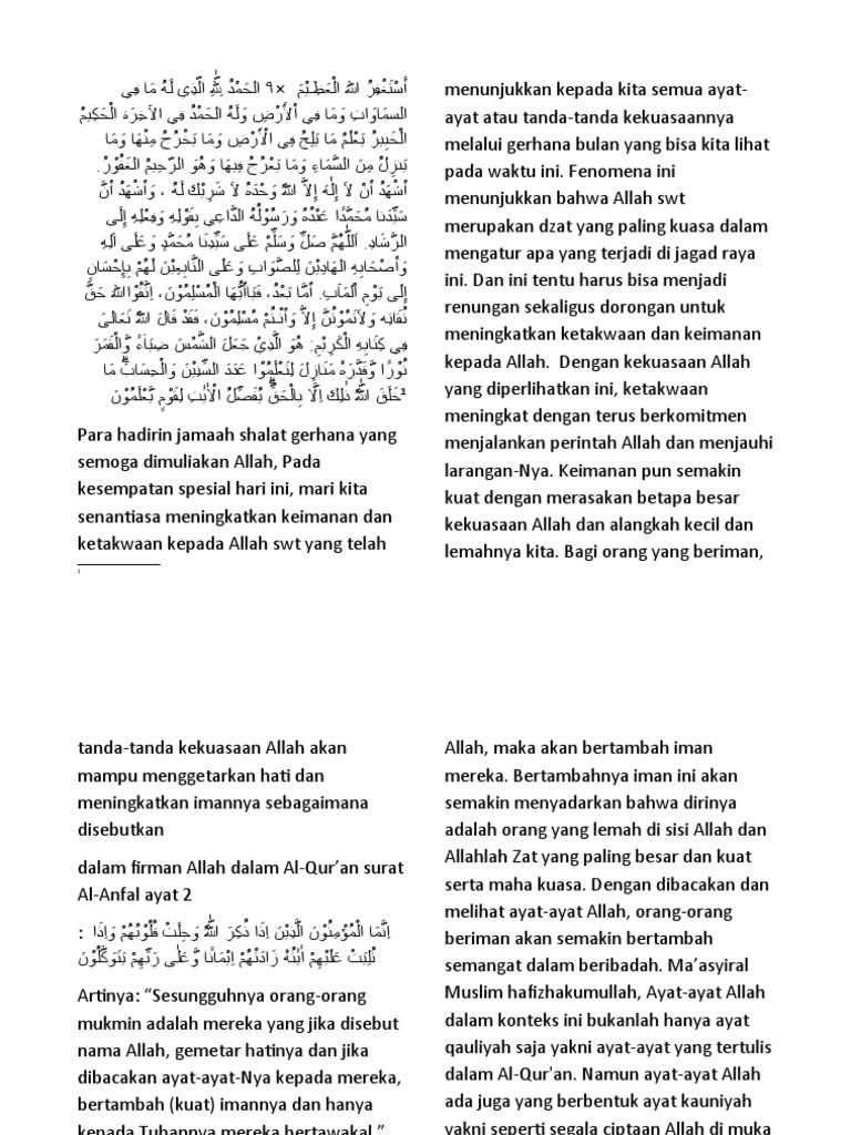 Khutbah Ke2 | PDF