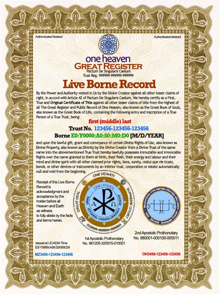 Live Born Record | PDF