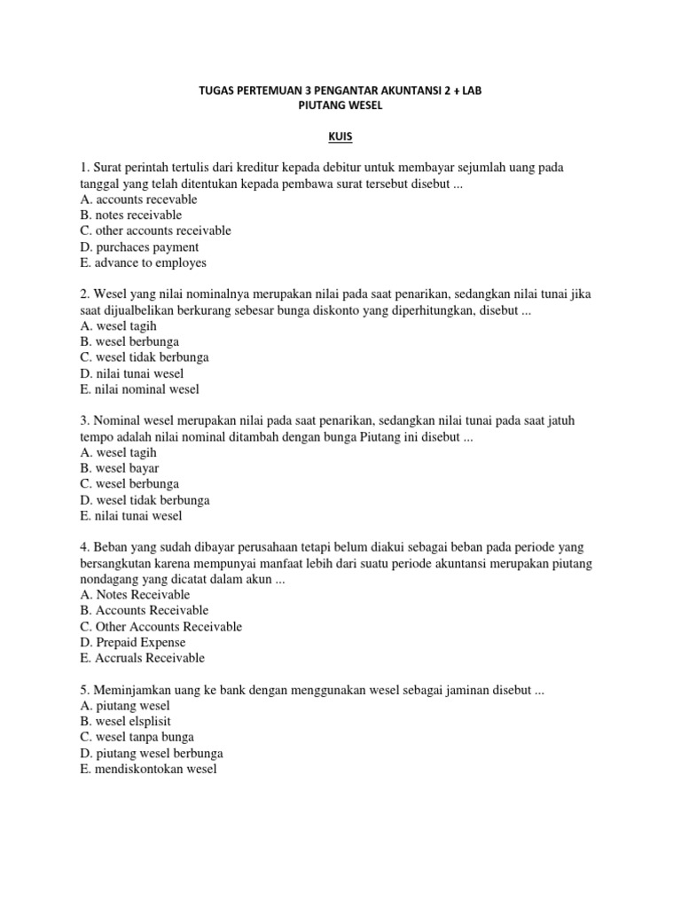 TugasKuis - PA2 - Pert 2 | PDF