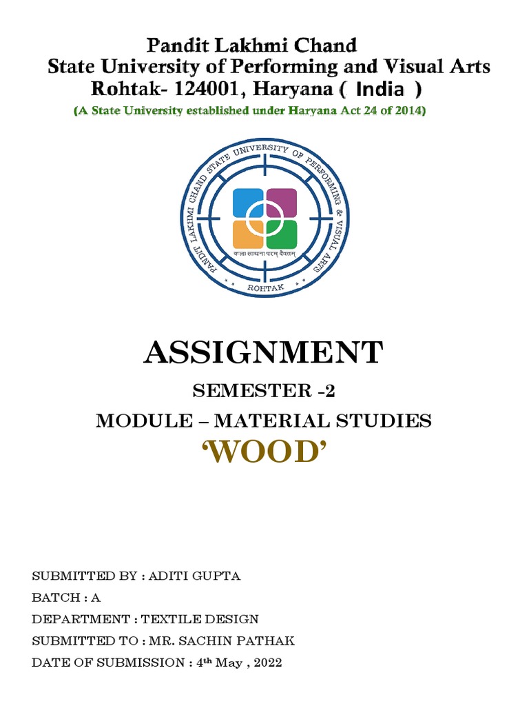 WOOD - Material Study | PDF | Wood | Woodworking