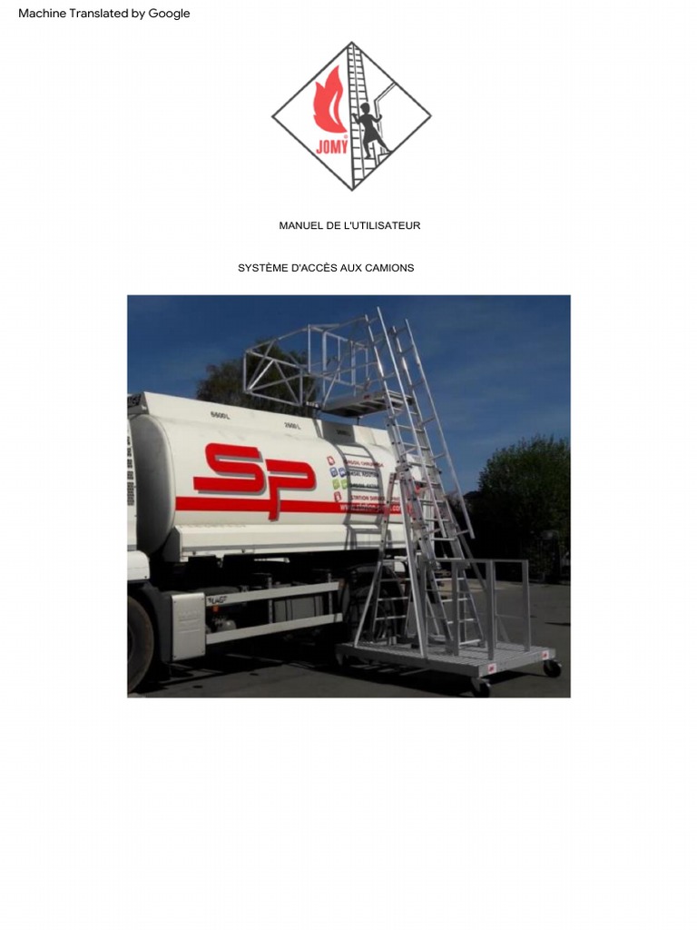 User Manual - Tank Truck Access | PDF | Frein | Biens manufacturés