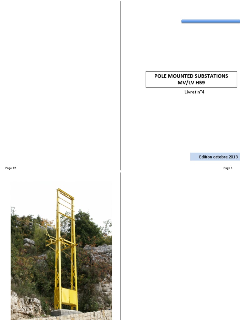Poste Transformateur H59 : Guide Technique | PDF | Composants ...