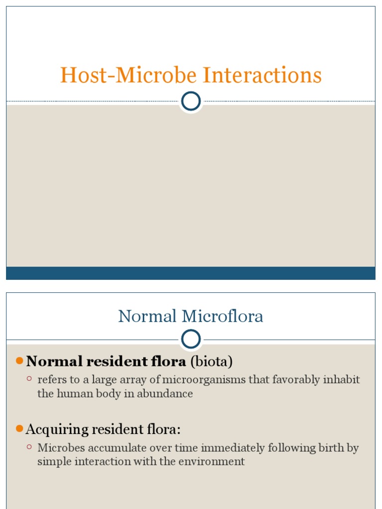 Microbio 06 Host Microbe Interactions | PDF | Infection | Microbiota