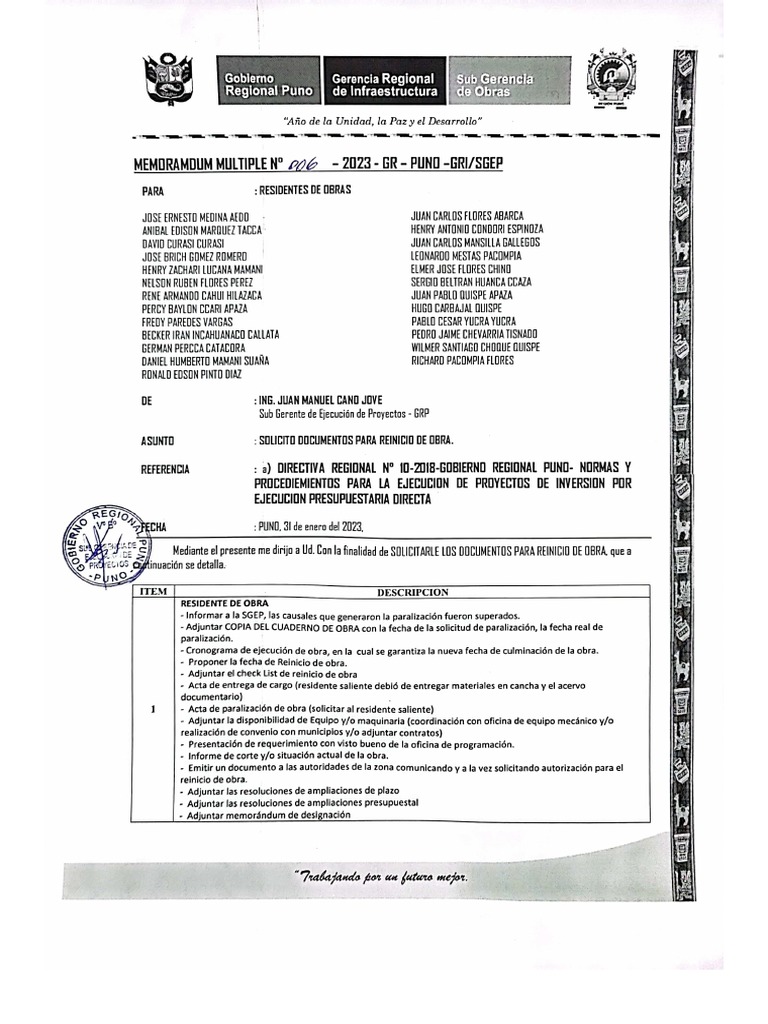 Memorandum Multiple 006 | PDF