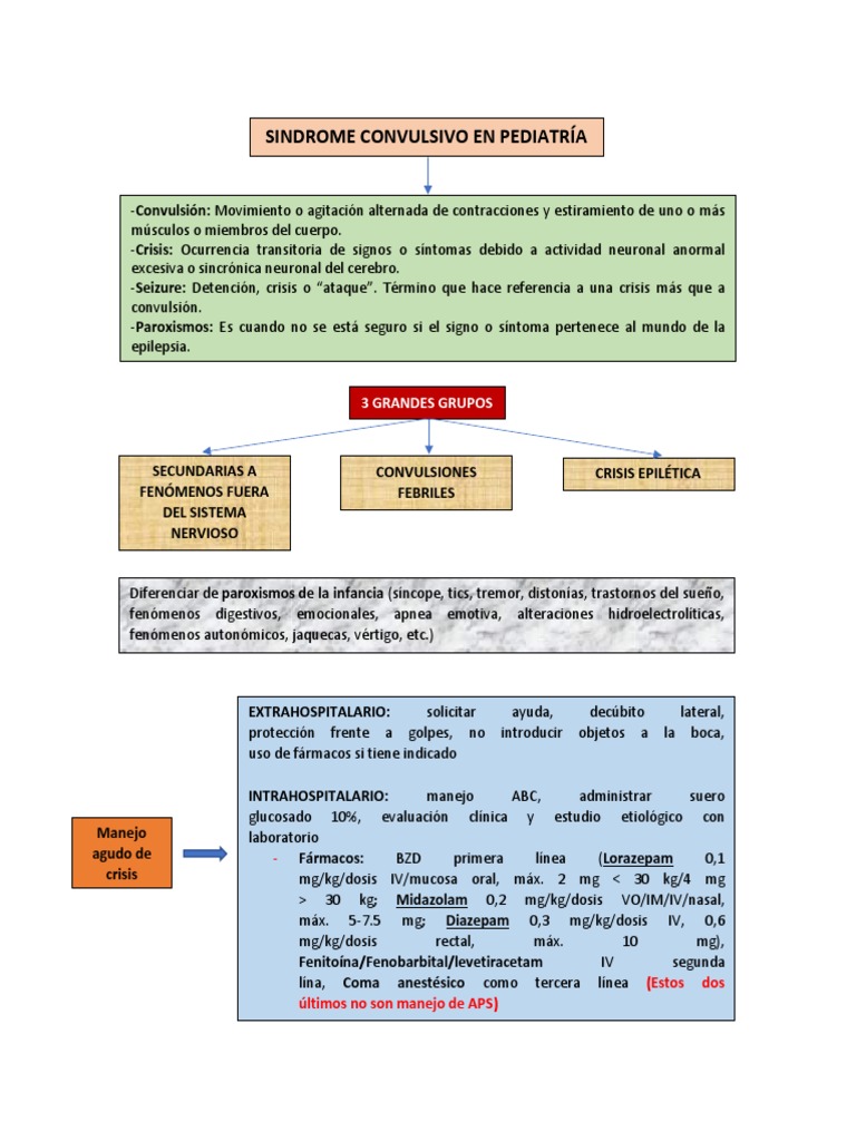 Sindrome Convulsivo en Pediatría | PDF | Epilepsia | Trastornos que ...