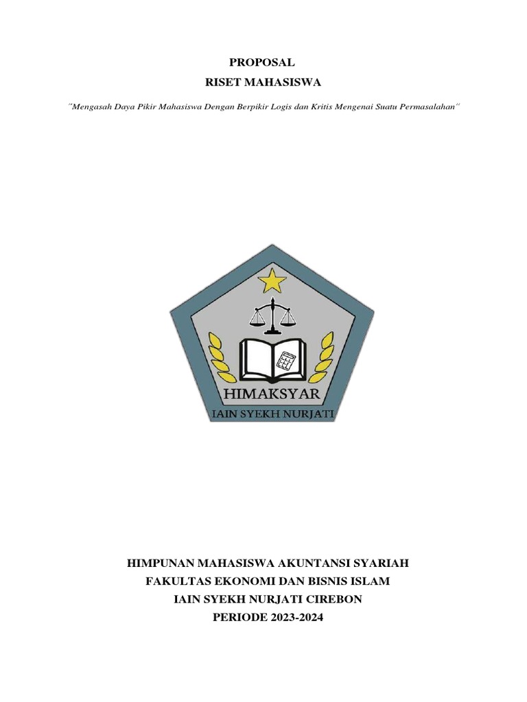 Proposal Riset Mahasiswa-2 | PDF