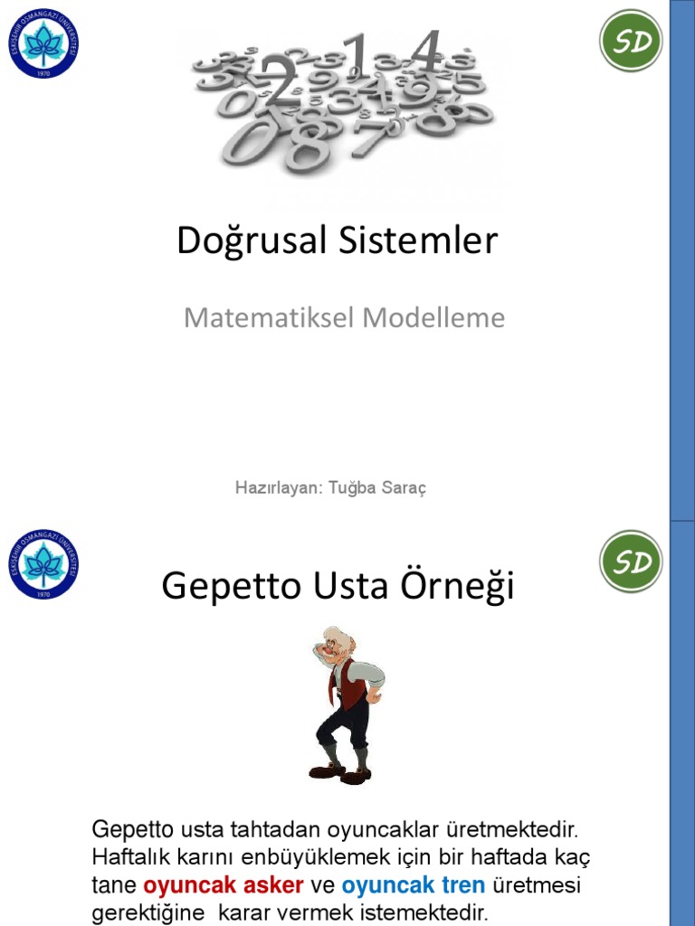 Doğrusal Sistemler: Matematiksel Modelleme | PDF