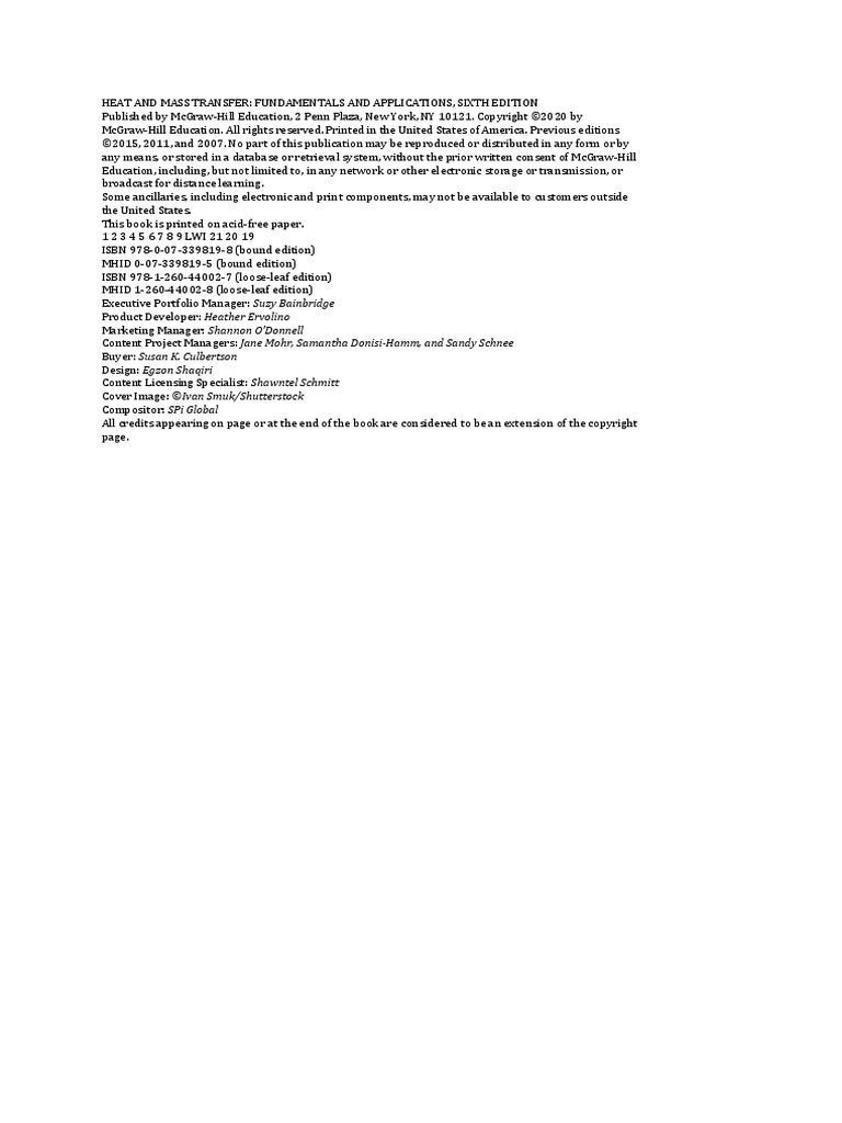 Heat And Mass Transfer Pdf